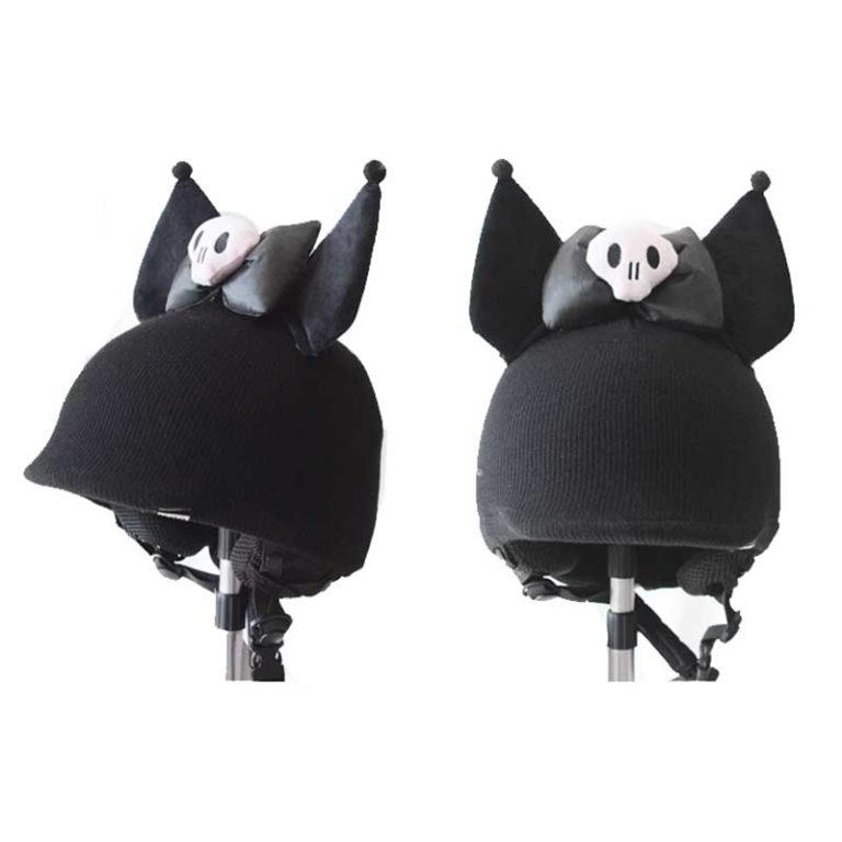 Helmet Rizz: Black Rabbit Skating Helmet Cover Bunny Biking Helmet Wrap ...