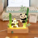 Panda LED Lamp Cute Panda Bamboo Bedroom Lights Housewarming Gifts ...
