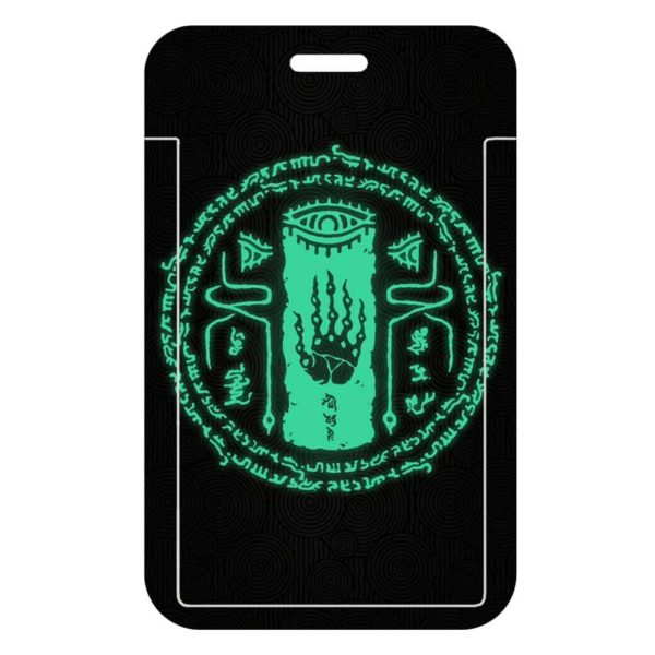 Zelda Badge Holder Sheikah Slate BOTW TOTK Purah Pad Keychain Card ...