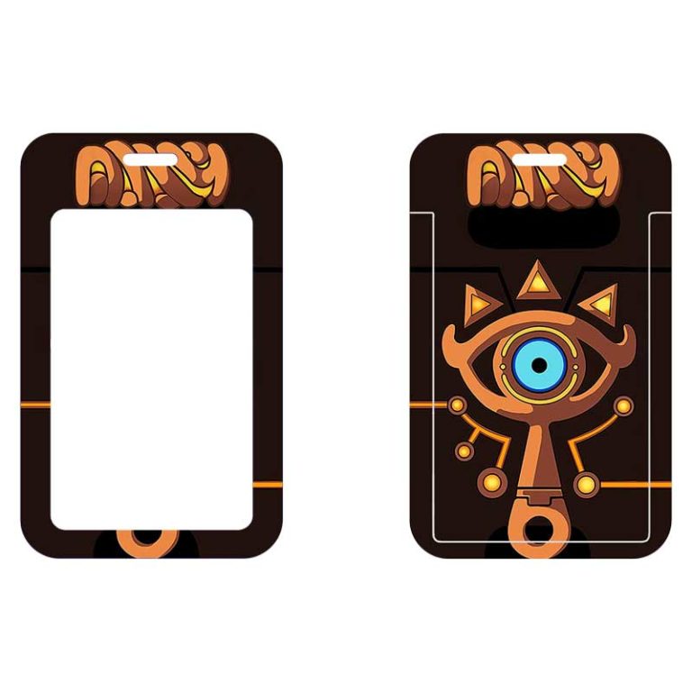 Zelda Badge Holder Sheikah Slate BOTW TOTK Purah Pad Keychain Card ...