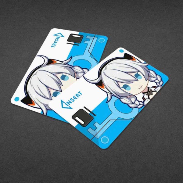Homu Credit Card Stickers Cute Valkyries Honkai Impact 3rd Debit Card ...