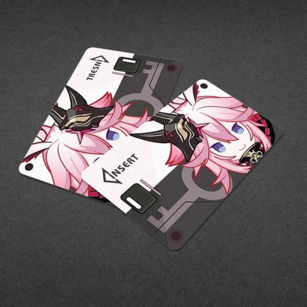 Homu Credit Card Stickers Cute Valkyries Honkai Impact 3rd Debit Card ...