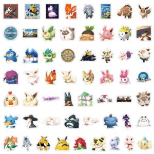 55PCS Palworld Stickers Waterproof Palworld Pals Decals Paldeck Luggage ...