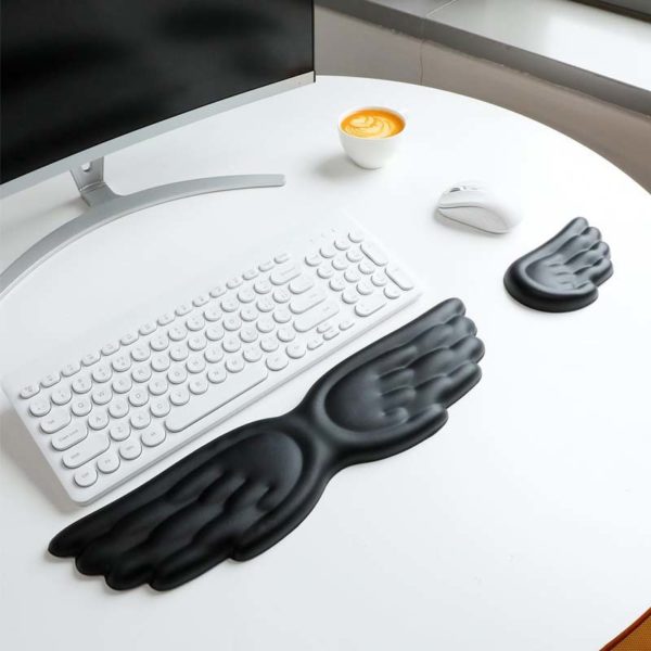 9 Colors Angel Wings Keyboard Wrist Rest Cute Wrist Support Kawaii ...