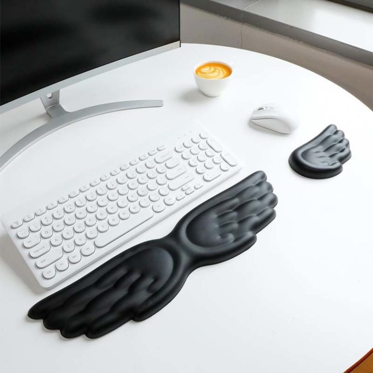 9 Colors Angel Wings Keyboard Wrist Rest Cute Wrist Support Kawaii ...