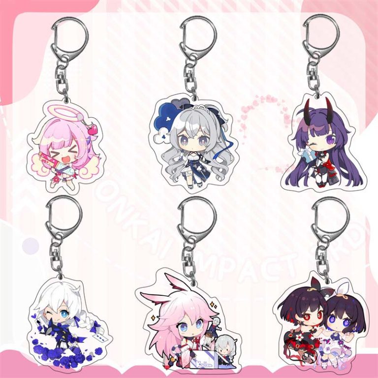 Chibi Valkyries Key Rings Cute Honkai Impact 3rd Keychains - RegisBox