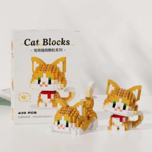 Cute Cat Building Blocks Kawaii Cat Toy Blocks - RegisBox