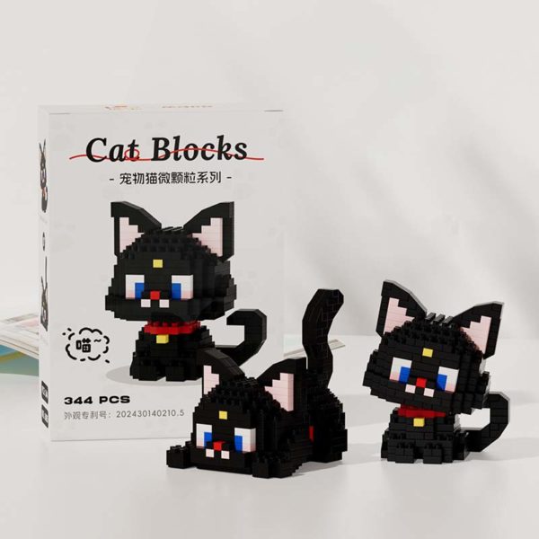 Cute Cat Building Blocks Kawaii Cat Toy Blocks - RegisBox