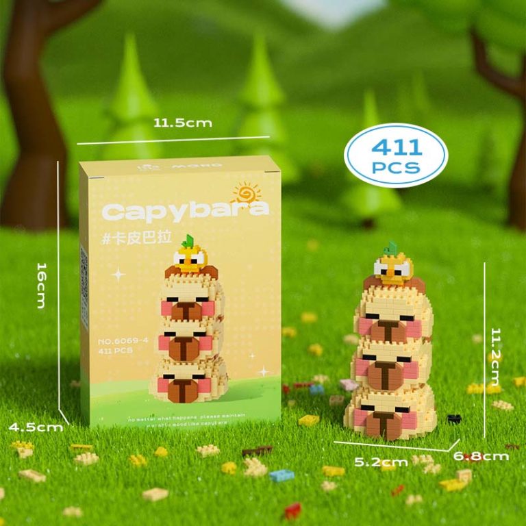 Capybara Building Blocks Cute Capybara Toy Blocks - RegisBox