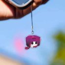 HSR Cat Cake Phone Charm Honkai Star Rail Cat Key Ring - RegisBox