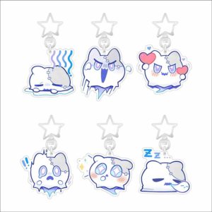 Wubbaboo Keychains Honkai Star Rail Key Rings Wubbaboo Acrylic Charm ...