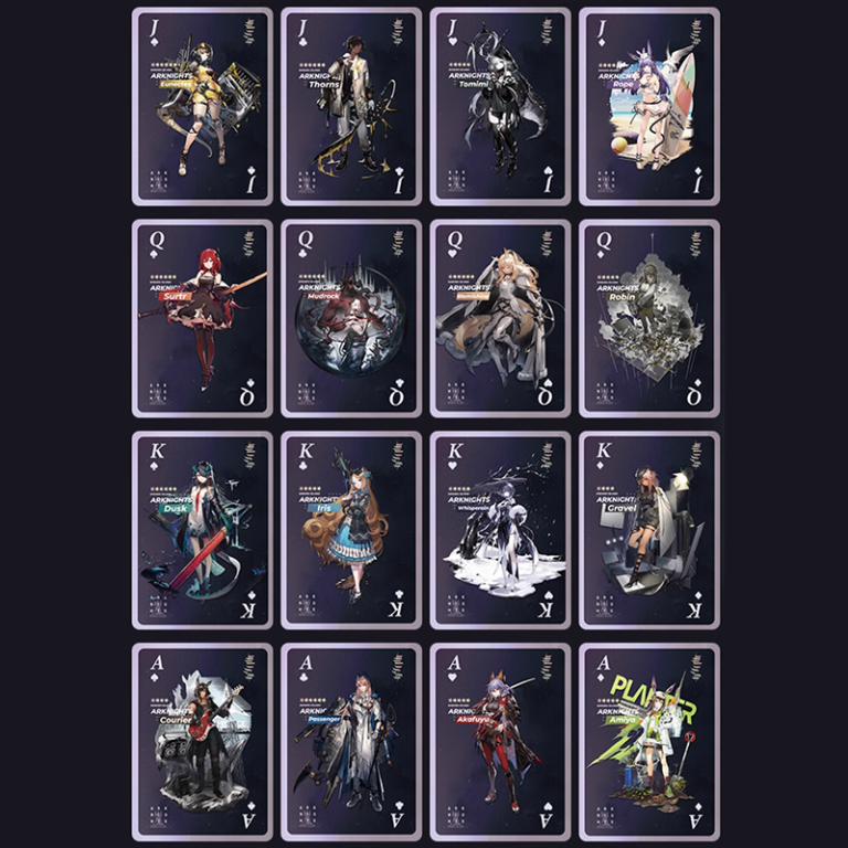 Arknights Poker Cards Rhodes Island Arknights Lover Gifts - RegisBox