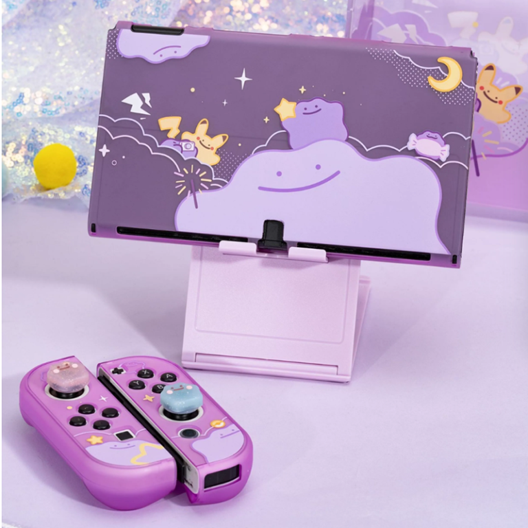 Ditto Switch Cover Translucent Purple Ditto Switch OLED Case - RegisBox