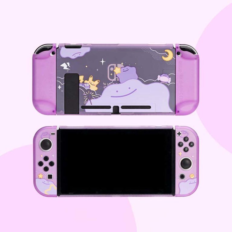 Ditto Switch Cover Translucent Purple Ditto Switch OLED Case - RegisBox