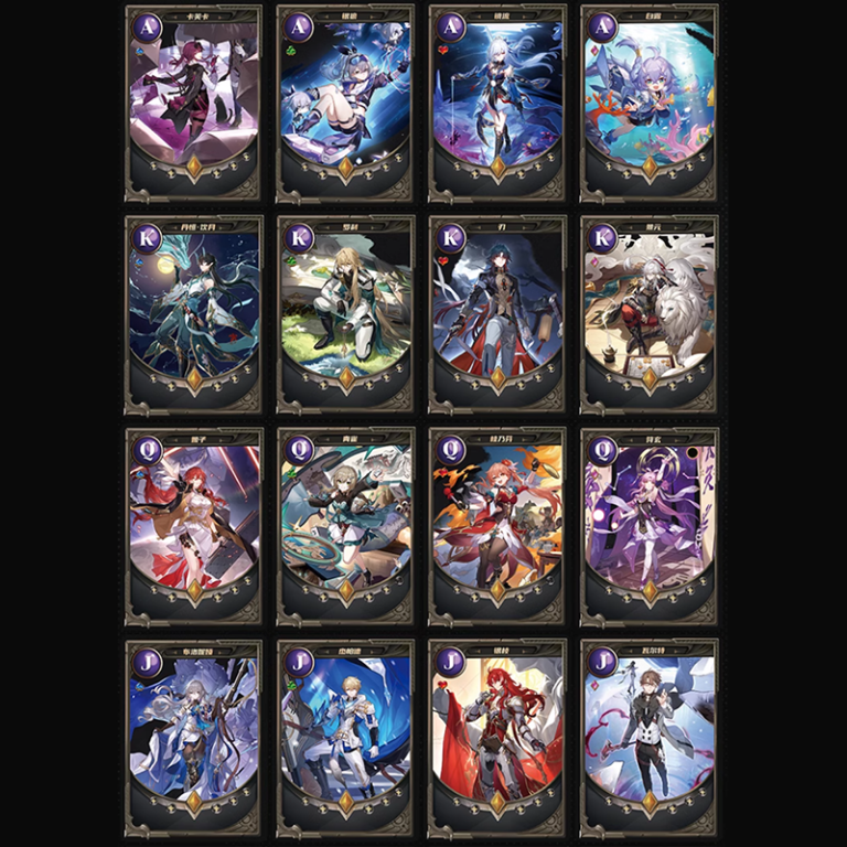 HSR Poker Cards Holographic Honkai Star Rail Playing Cards 57PCS - RegisBox