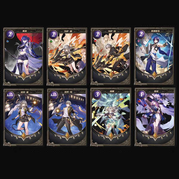 HSR Poker Cards Holographic Honkai Star Rail Playing Cards 57PCS - RegisBox