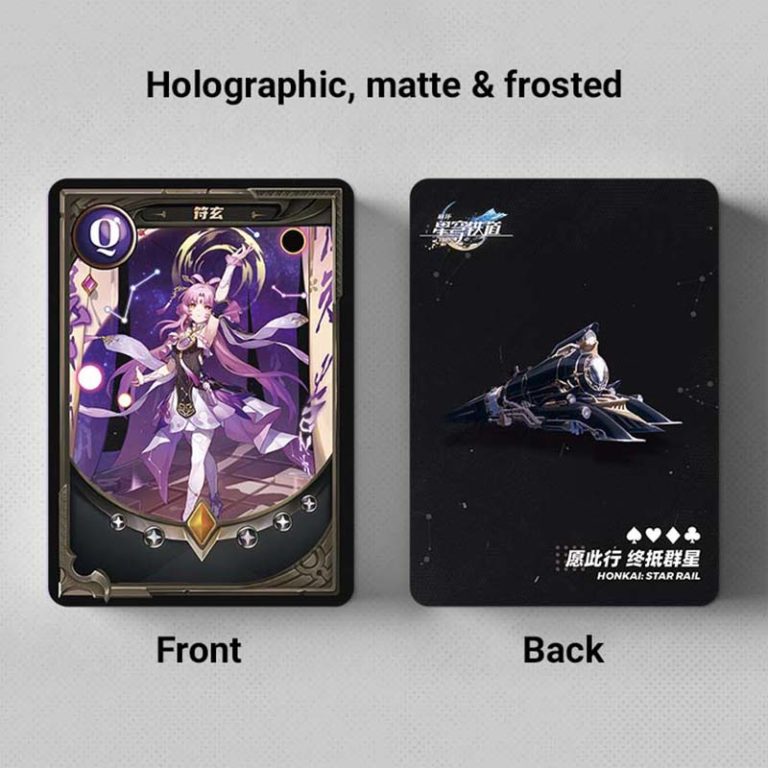 HSR Poker Cards Holographic Honkai Star Rail Playing Cards 57PCS - RegisBox