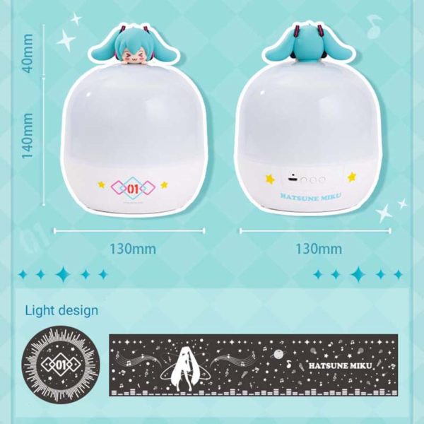 Official Miku LED Light Projector Hatsune Miku Game Room Decor - RegisBox