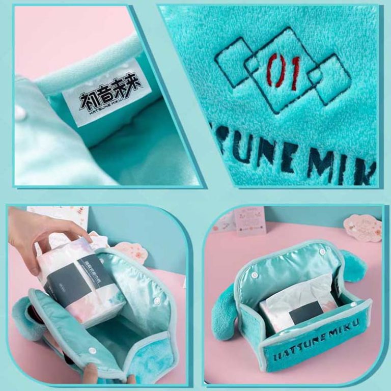 Official Miku Tissue Holder Cute Miku Plush Tissue Case - RegisBox