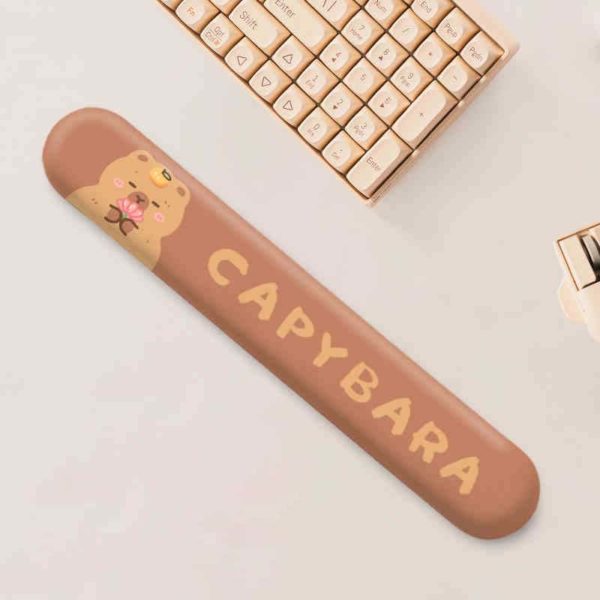 Zen Capybara Mouse Pad Set Cute Capybara Keyboard Padded Wrist Rest ...