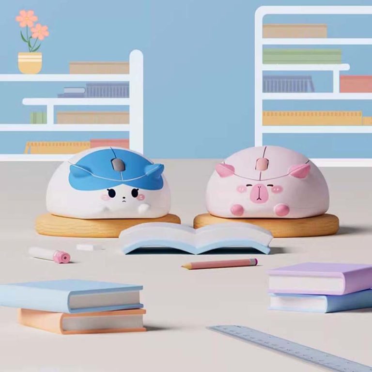 Cat Computer Mouse Cute Wireless Mice Kawaii Gaming Room Decor 2.4G ...