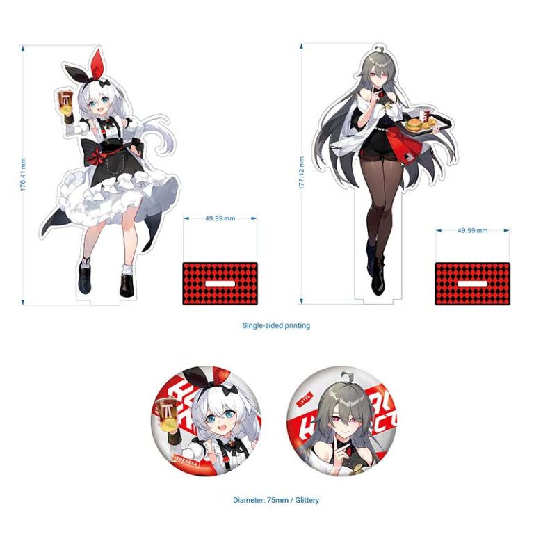 Honkai Impact 3rd Stand Badge Set Kiana HI3 Vita Badge - RegisBox