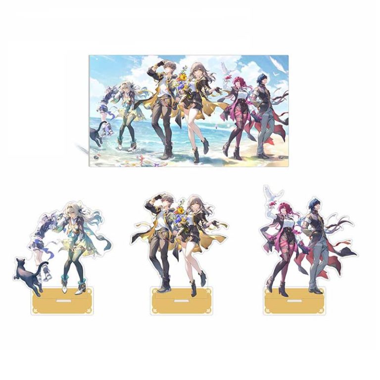 HSR 2nd Anniversary Standee Honkai Star Rail Acrylic Stand Trailblazers ...
