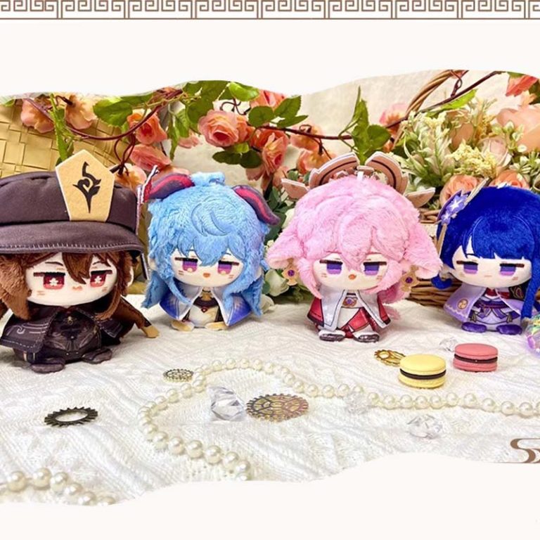 Genshin Hu Tao Plush Mini Ganyu Plushie Raiden Shogun Doll Yae Miko ...