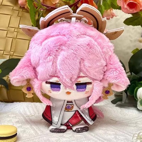 Genshin Hu Tao Plush Mini Ganyu Plushie Raiden Shogun Doll Yae Miko ...