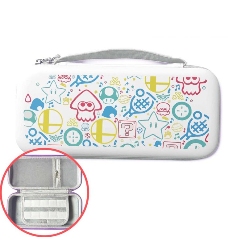 Splatoon Nintendo Switch 2 Carrying Case White Splatoon NS2 Travel Bag ...