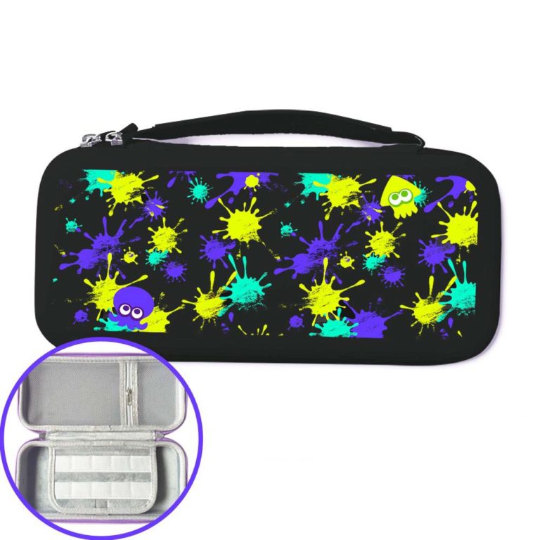 Splatoon Switch 2 Storage Bag Black Splatoon NS2 Travel Pouch - RegisBox