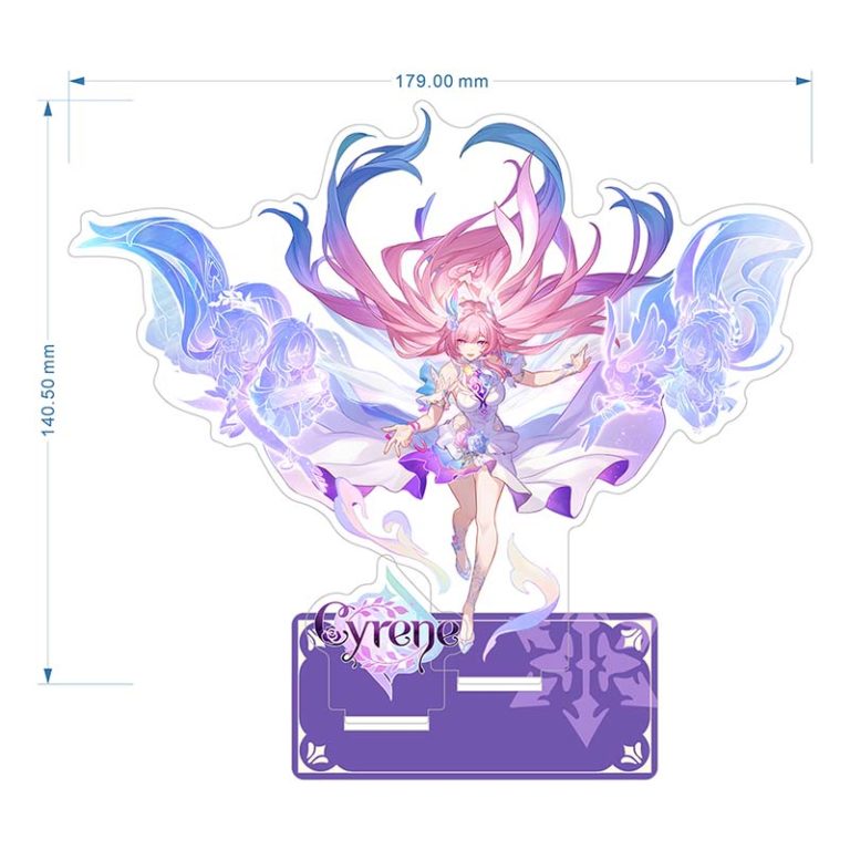 HSR Cyrene Figure Standee Honkai Star Rail Cyrene Acrylic Charm Badge ...