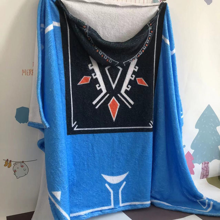 Legend Of Zelda Cape Hooded Cloak BOTW Link Flannel Blanket - RegisBox
